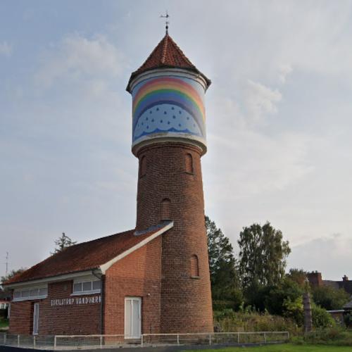 Eskilstrup water tower in Guldborg, Denmark - Virtual Globetrotting
