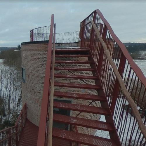 Tårs water/lookout tower in Tårs, Denmark - Virtual Globetrotting