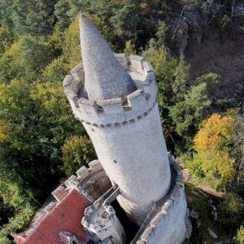 Kokořín Castle Main Tower (height 38m) in Kokořín, Czech Republic ...