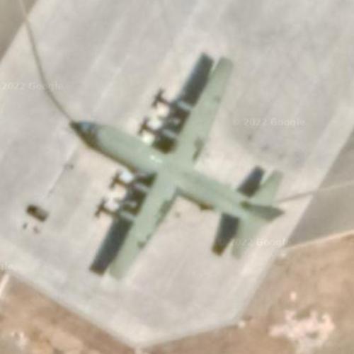 Lockheed C-130 Hercules in Akrotiri, Cyprus (Google Maps)