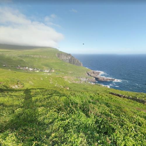 Mykines in Mykines, Faroe Islands (Google Maps)