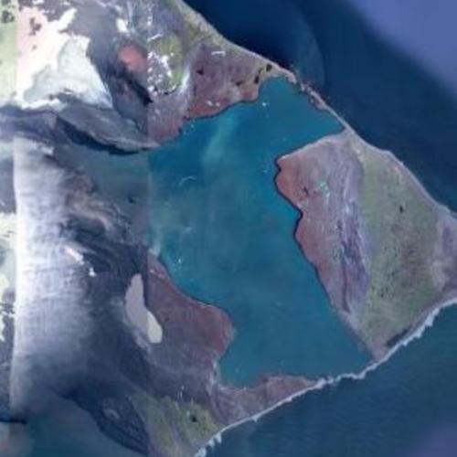 Stephenson Lagoon in Heard Island, Heard Island and Mcdonald Islands ...