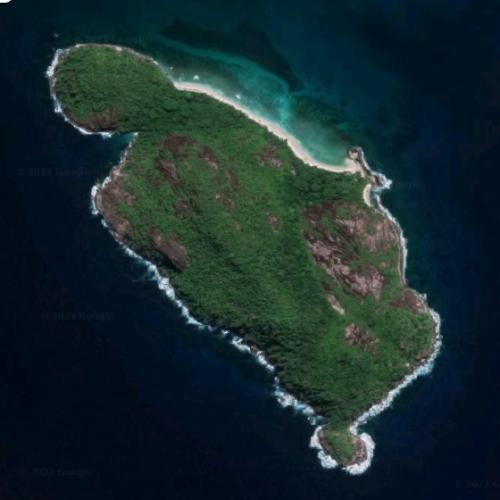 Thérèse Island in Victoria, Seychelles (Google Maps)