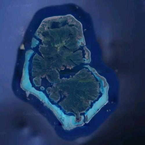 Huahine in Huahine, French Polynesia (Google Maps)