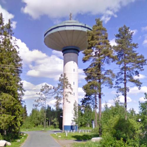 Eurajoki water tower in Eurajoki, Finland (Google Maps)
