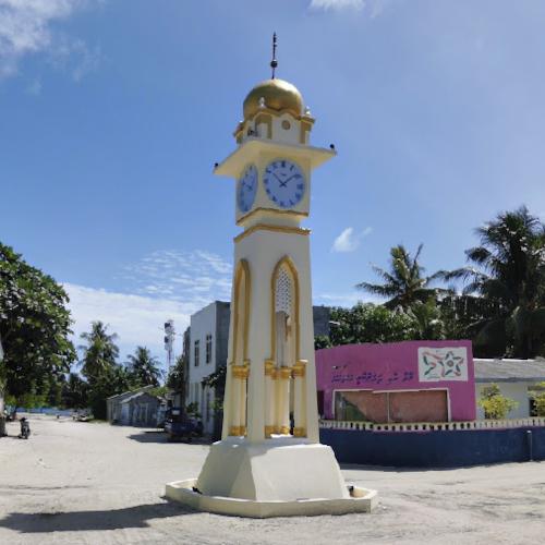 Clock tower in Kanduhulhudhoo, Maldives (Google Maps) (#7)