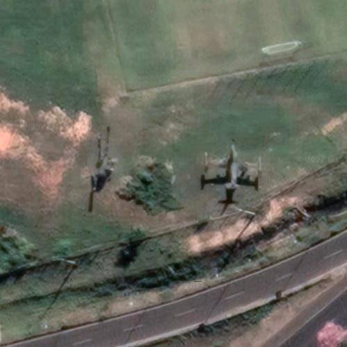 UH-1B, T-33A in Luque, Paraguay (Google Maps)