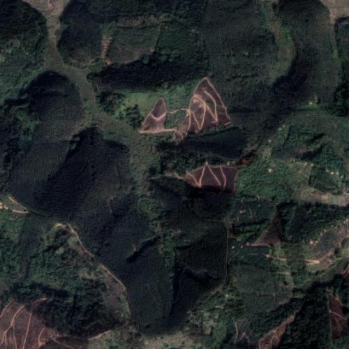 China Eastern Airlines Flight 5735 crash site in Longxu, China ...