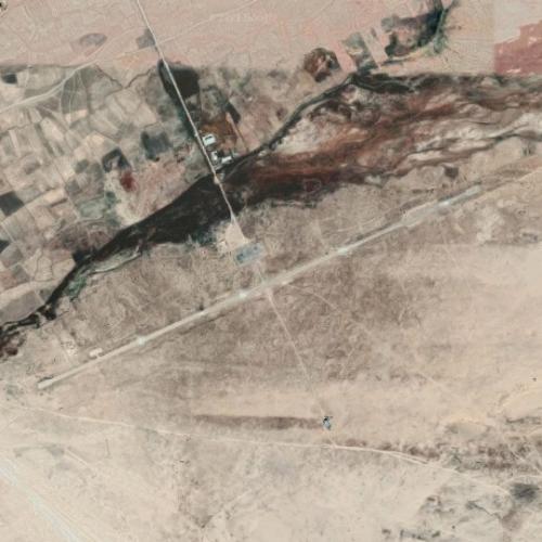 Sheberghan Airfield in Shibirghan, Afghanistan (Google Maps)