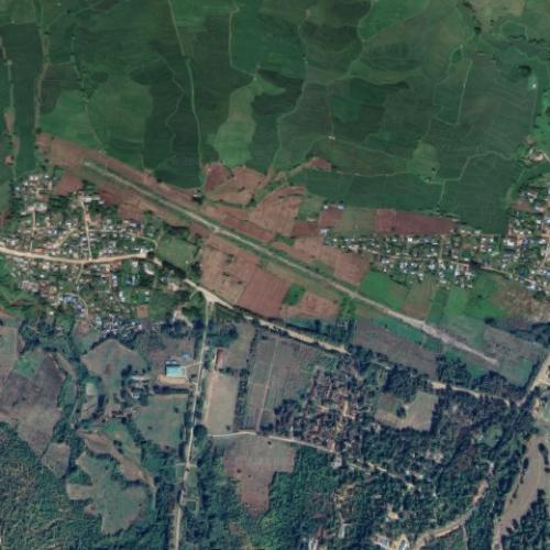 Momeik Airport in Mogok, Myanmar (Google Maps)