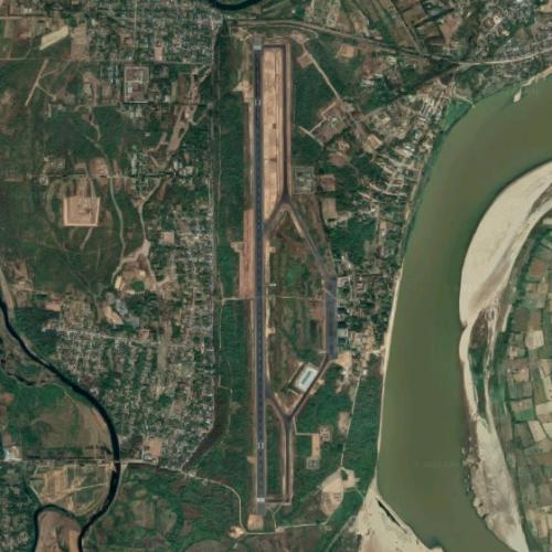 Nampong Air Force Base in Myitkyina, Myanmar (Google Maps)