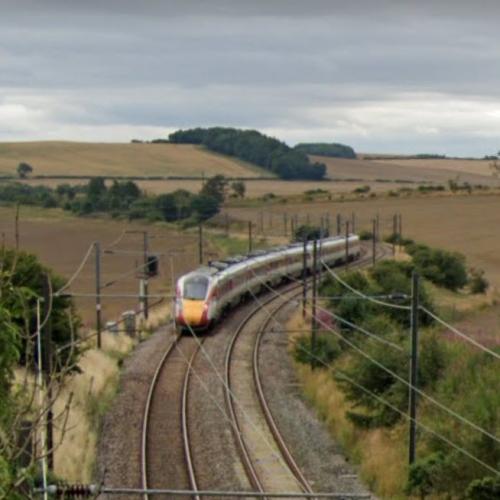 LNER Class 801 'Azuma' in Eyemouth, United Kingdom (Bing Maps)