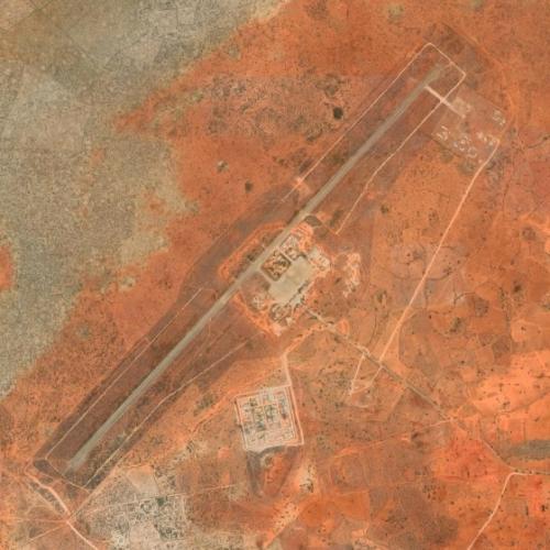 Kismayo Airport in Kismayo, Somalia (Google Maps)