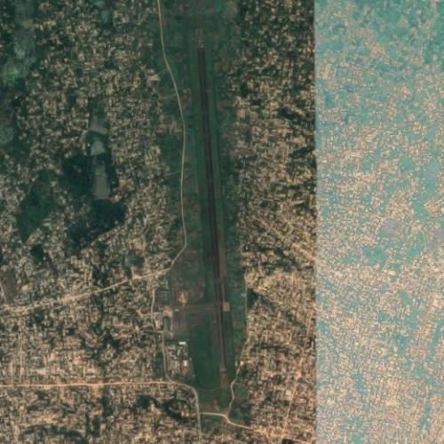 Kindu Airport in Kindu, Democratic Republic of the Congo (Bing Maps)