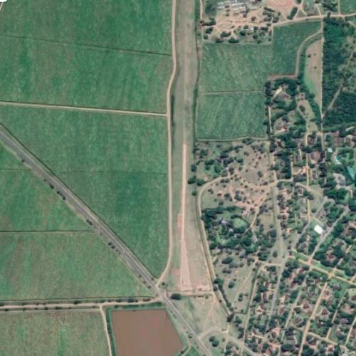 Mhlume Airfield in Simunye, Swaziland (Google Maps)