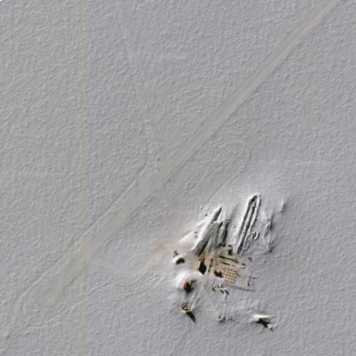 Gisp Ice Landing Strip in Summit Station, Greenland (Google Maps)