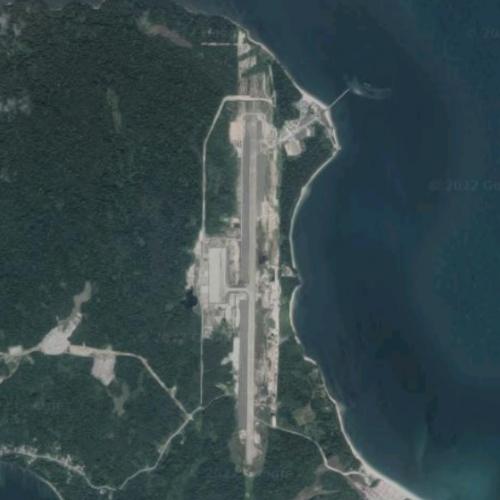 Corisco International Airport in Corisco, Equatorial Guinea (Google Maps)