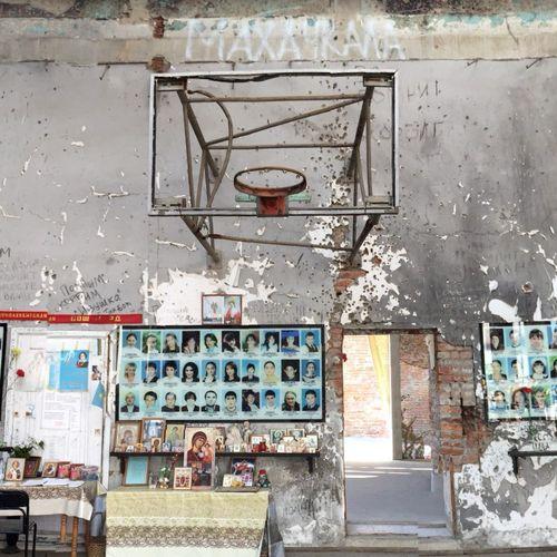 Memorial to the victims of the Beslan school siege in Beslan, Russian ...