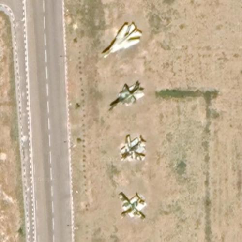 Aircraft static display in Bel Hadef, Algeria (Google Maps)