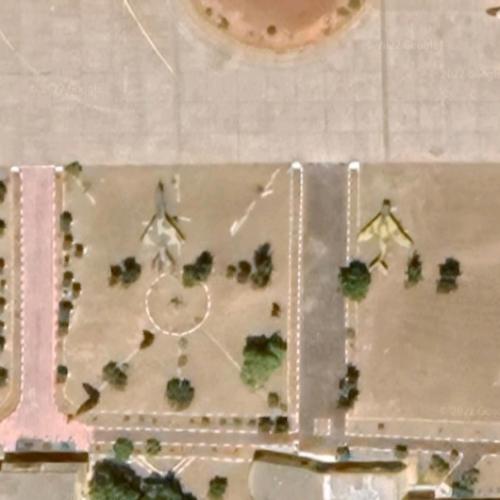 Aircraft static display in Bel Hadef, Algeria (Google Maps)