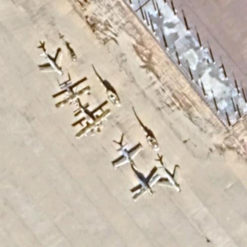 Aircraft static display in Mohammedia, Morocco (Google Maps)