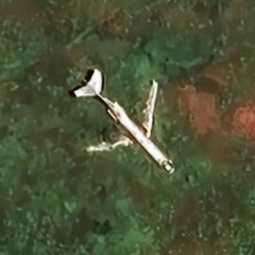 B727-44F in Nzagi, Angola (Google Maps)