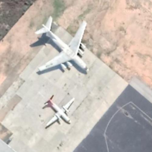 Il-76, An-32 in Saurimo, Angola (Google Maps)