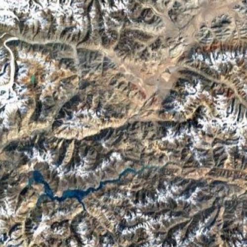 Tajik National Park (TNP) in Sarez Lake, Tajikistan (Google Maps)