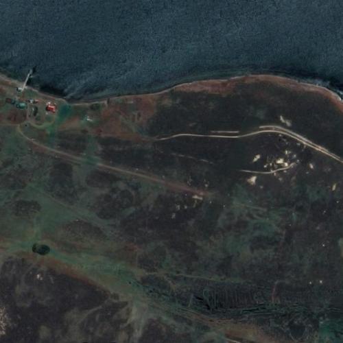 Lively Island Airport in Lively, Falkland Islands (Malvinas) (Google Maps)