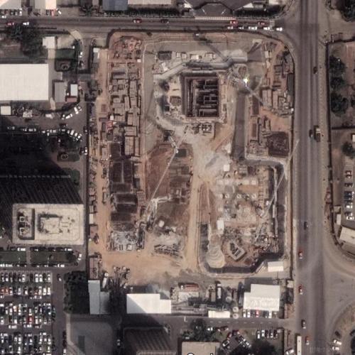Tour F (tallest building in Cote D'Ivoire) under construction in ...