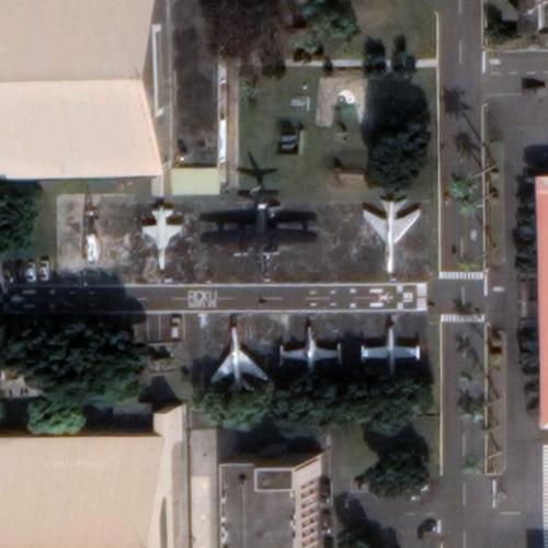 Aircraft static display in Chiayi City, Taiwan (Google Maps)