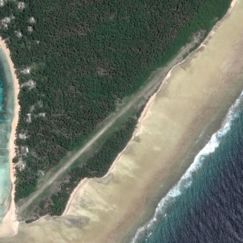 Tabal Airstrip in Aur, Marshall Islands (Google Maps)