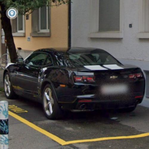 Chevrolet Camaro in Zürich, Switzerland (Google Maps)