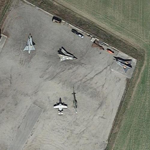 Aircraft static display in Groß-Siegharts, Austria (Google Maps)