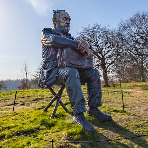 'Seated Figure' by Sean Henry in West Bretton, United Kingdom (Google ...