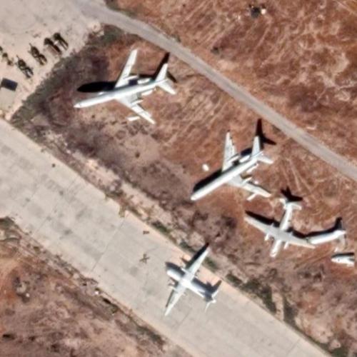 Stored aircraft in Damascus, Syrian Arab Republic (Google Maps)