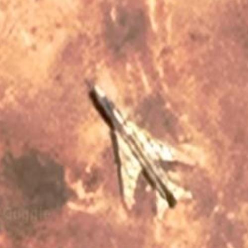 Su-7 in Ad Dumayr, Syrian Arab Republic (Google Maps) (#6)