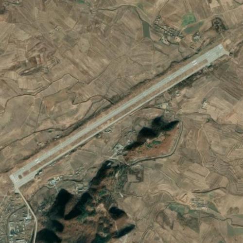 Koksan Airport in Koksan, Democratic People's Republic of Korea (Google ...