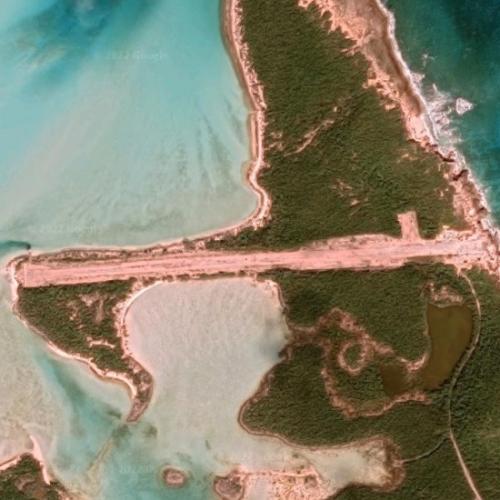 Rudder Cut Cay Airport in Rudder Cut Cay, Bahamas (Google Maps)