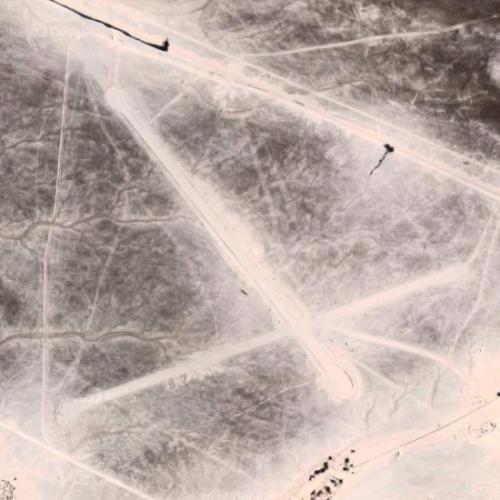 Fidda Oilfield Airport in Ghani Field, Libya (Google Maps)
