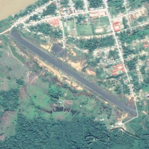 El Estrecho Airport in San Antonio del Estrecho, Peru (Google Maps)