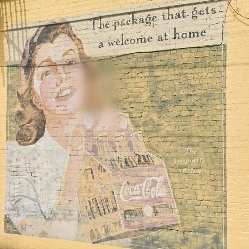 Old Coca-Cola advertisement in Canton, MS (Google Maps) (#2)