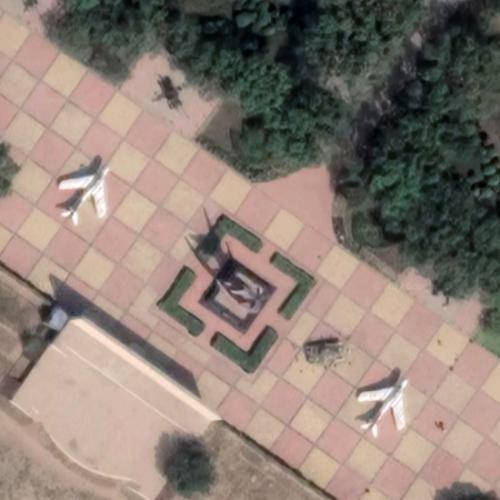 Aircraft static display in Baotou, China (Google Maps)