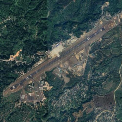 Silchar Airport in Lakhipur, India (Google Maps)