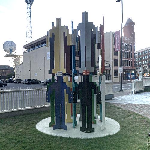 'Human Structures (24 Figures Connected)' by Jonathan Borofsky in ...