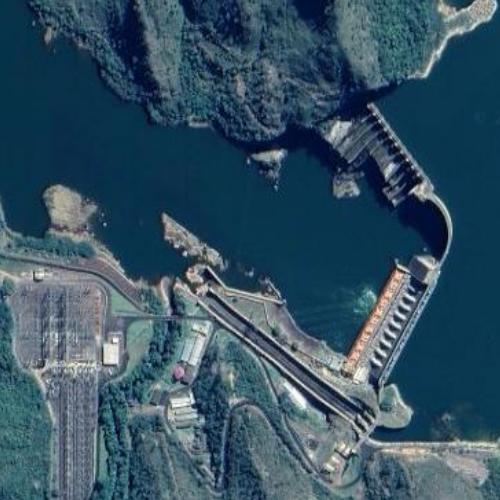 Usina Hidrelétrica Mascarenhas de Moraes in Ibiraci, Brazil (Google Maps)