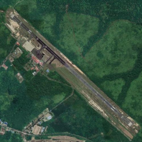 Iskandar Airport in Pangkalanbuun, Indonesia (Google Maps)