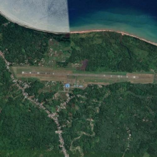 Binaka Airport in Gunungsitoli, Indonesia (Bing Maps)