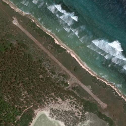 Astove Island Airport in Astove Atoll, Seychelles (Google Maps)
