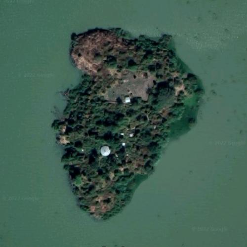 Mitraha Island in Bahir Dar, Ethiopia (Google Maps)